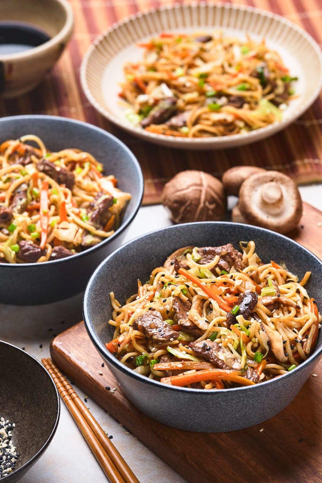 Quick Stir-Fry Beef Yakisoba - All The Noodles