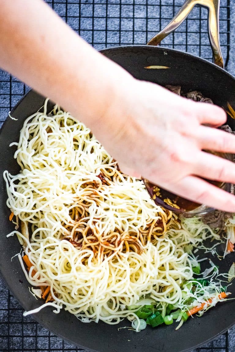 Quick Stir-Fry Beef Yakisoba - All The Noodles