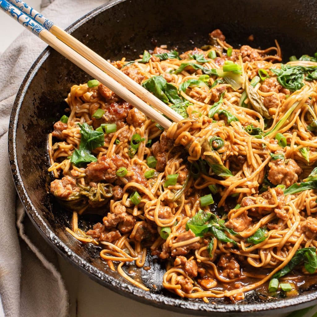 Spicy Dan Dan Noodles with Ground Pork