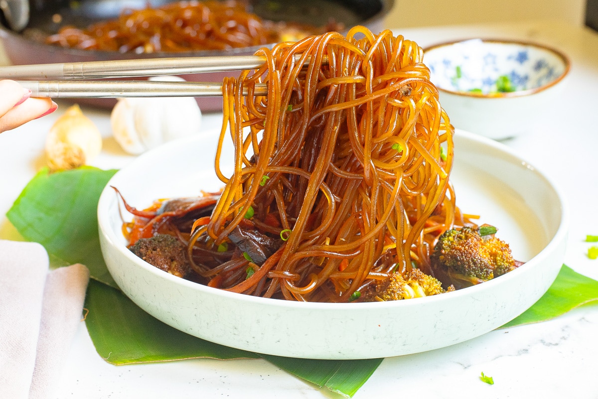 Veggie Japchae - All The Noodles