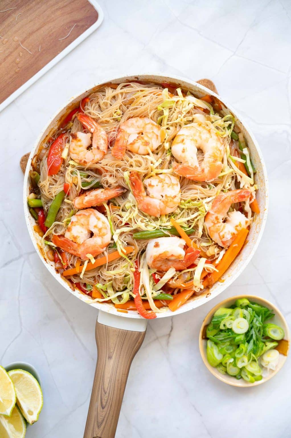 Pancit Bihon with Shrimp - All The Noodles